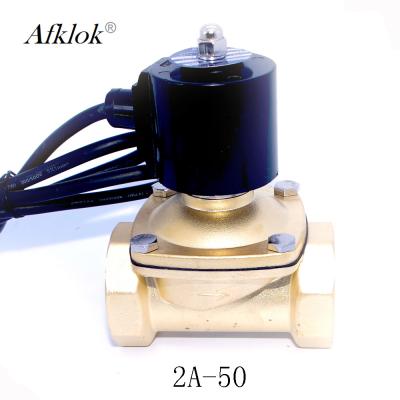 China Brass Normally Closed 2 inch Underwater Solenoid Valve 12V 24V for sale