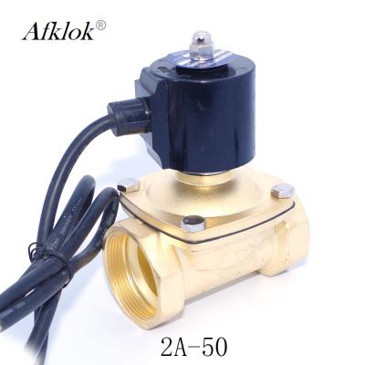 China Brass 2 inch Fountain Normally Closed Underwater Dedicated Solenoid Valves for sale
