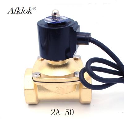 China Brass Direct Acting 2 inch Spacial Underwater Solenoid Valve Normally Closed for sale