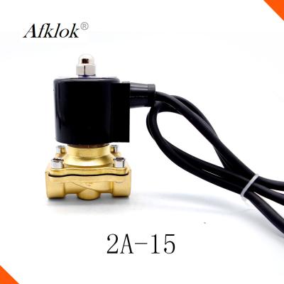 China 2A-15 Stainless Steel Solenoid Valves For Water Direct Acting 1Mpa for sale