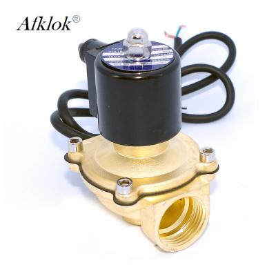 China Electric Underwater Solenoid Valve 2A 1 1/2 Inch Brass Stainless Steel 230V AC IP68 Rated for sale