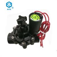 China Adjust Flow Plastic Nylon 24v 220v 3/4 Irrigation Solenoid Valve for sale