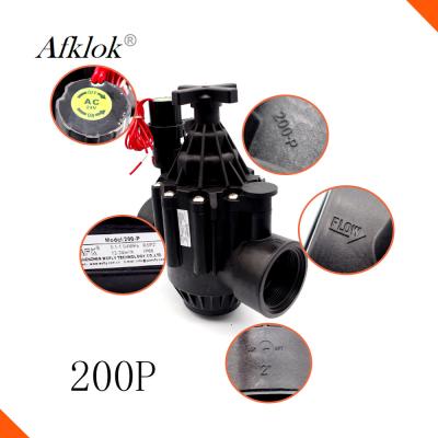 China Water Control Valve Plastic 2 Inch Irrigation Solenoid Valve DC 24V for sale