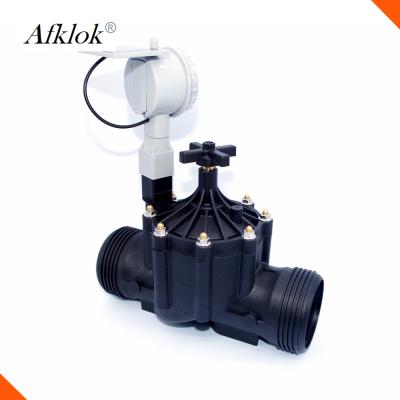 China DC Electric Irrigation Valve Low Pressure Nylon Body Material With NPT Connector for sale