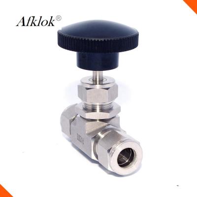 China High Temperature Stainless Steel 316 Needle Valve with PTFE Seat - 1000-6000psi Pressure, 3-12mm Sizes for sale