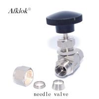 China 316 Stainless Steel High Pressure Needle Valve with OD Ferrule Connection - 3000psi Rating, 3-12mm Sizes for sale