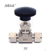 China 3mm 6mm 8mm Stainless Steel 316 Globe Needle Valve with 3000psi Pressure Rating and OD Ferrule Connection for sale