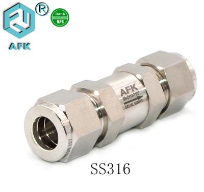 China Stainless Steel 316 Check Valve for Gas Flow Control - 1000-3000 PSI, 1/8