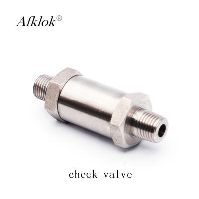 China Stainless Steel 316 High Pressure Check Valve for Gas Systems - 3000 PSI Rating, 1/8