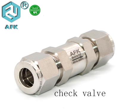 China 6mm Air Compressor Check Valve High Pressure No Return With Ferrule OD Connector for sale