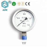 China Bottom Connect Stainless Steel Pressure Gauge 0-6 bar for Gas Systems with 40-150mm Case Sizes and IP65 Protection for sale