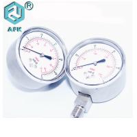 China Filled Oil Dry Type Back Entry Bottom Connection High Gas Pressure est Gauge for sale