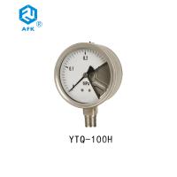 China YTQ-100H Gas Pressure Test Gauge Protection Class IP65 Diameter 63mm 100nmm 160mm for sale