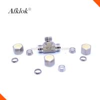 China Male Run Tee Pipe Fitting 6000PSI High Pressure Compressed Air Line Check Valve 6-32mm Tube OD for sale