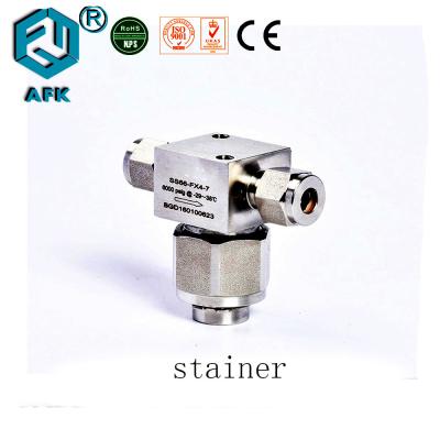 China Stainless Steel Air Compressor Strainer , 1/4