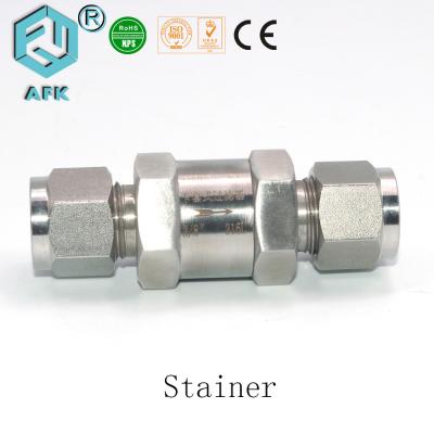 China SS 6mm In-Line Gas Strainer with 20.6 MPa Pressure Rating and 2-40μm Filter Accuracy for sale