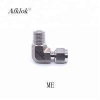 China 90 Degree Stainless Steel 316 Male Elbow Fitting Connector - 3000 PSI Pressure Rating, NPT Threaded for sale