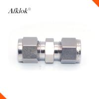 China 10mm 12mm 14mm 15mm Stainless Steel 316 Union Dual Ferrule Tube Fittings for sale