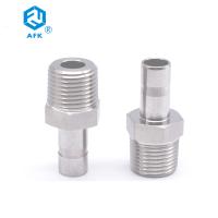 China High Pressure NPT Male X weld OD Gas Nitrogen Stainless Steel Pipe Fitting for sale