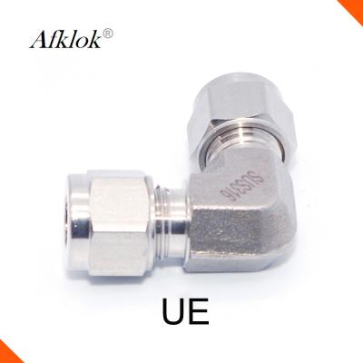 China SS316 Stainless Steel Union Elbow Compression Pipe Fittings for sale