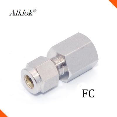 China 3mm 6mm Female NPT Threaded Connector Stainless Steel 316 Pipe Fitting for sale