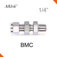 China Bulkhead Union Double Ferrule Tube Fitting 1/4