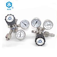 China CGA320 CGA580 CGA540 SS Pressure Reducers For Ammonia Gas Dual Stage High Pressure for sale