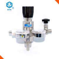China Two Stage Industrial Gas Pressure Regulator , Safety Relief Valve With Gauges for sale