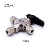 China 3000psi High Pressure 3 Way Stainless Steel Natural Gas Ball Valve for sale