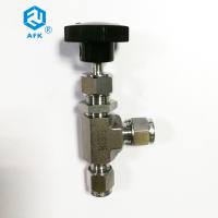 China Double Ferrule Threaded Liquid Needle Valves - 3mm to 12mm Stainless Steel 316 with 3000psi Pressure Rating for sale