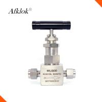 China Stainless Steel 316 Needle Valve 3000 PSI for Water Flow Control with 3mm 6mm 8mm 10mm 12mm OD Connections for sale