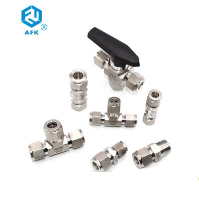 China 2-Way Stainless Steel Control Ball Valve 3000PSI with 1/4
