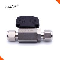 China AFK BVJ-O.D. Stainless Steel Ball Valve 1000 PSI for Water Gas Air Oil - 6mm to 1 Inch Sizes with O.D. Ferrule Connection for sale