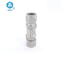 China Stainless Steel 316 High Pressure One Way Check Valve 3000 PSI 6mm OD for Fuel and Air Compressor Systems for sale