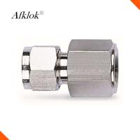 China Stainless Steel 316 Double Ferrule Union Compression Fittings 3mm-10mm OD with 3000 PSI Rating for sale