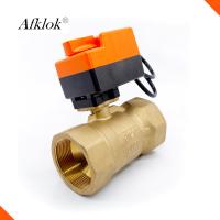 China Brass Pneumatic 2-Way Control Valve for Air Conditioner Systems - High Pressure Electric Ball Valve for sale