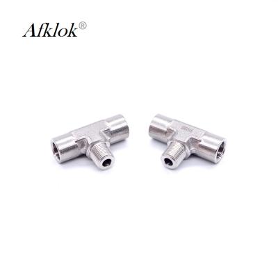 China Stainless Steel Male Branch Tee Tube Fittings 3000-6000 PSI for Oil Gas Water Systems 6-32mm Size Range for sale