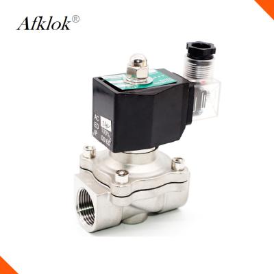 China Stainless Steel 3/4 inch Natural Lpg Gas Solenoid Valve 220V AC for sale