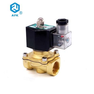 China 2T Series Lpg Gas Solenoid Valve Brass 1/2 220 Volt 2T-50 High Temp With Flange for sale