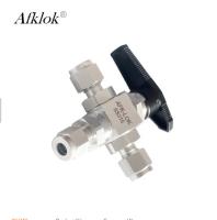 China Forged Gas Control Stainless Steel 3 Way Ball Valve 3000 Psi 1/2 OD Size BV3W-04 for sale