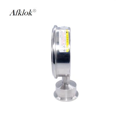 China Shockproof Gas Pressure Test Gauge Manometer 63mm 98mm Dia Sanitary Diaphragm for sale