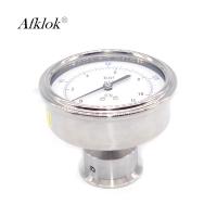 China Sanitary Diaphragm Gas Pressure Test Gauge High Precision Anti - Collision for sale