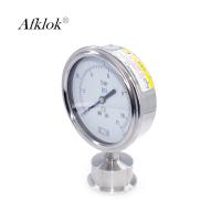 China Shock Proof Steam Boiler Gas Pressure Test Gauge 63mm 98mm Stainless Steel Material for sale