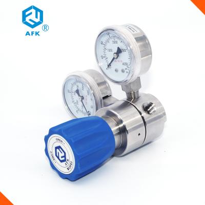 China High Pressure Stainless Steel Pressure Regulator Medium Flow Rate With Two Gauges for sale