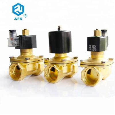 China Normally Open Water Solenoid Valve Pilot Type Brass 2 Way For Water Gas Oil 11/2
