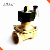 China N/O 1 Inch Brass High Temperature Solenoid Valve Polit Type For Water Gas Oil for sale