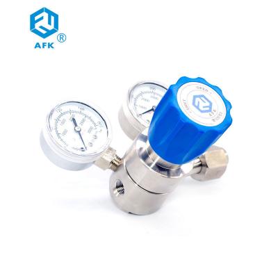 China ISO High Purity Gas Nitrogen Pressure Regulator 1/4NPT Body Port 316L Filter Mesh for sale