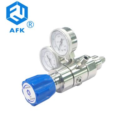 China Double Stage ss316L 3000Psi Gas Pressure Regulator 1/4
