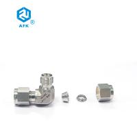 China 3000psig Ss316 1/4'' Ferrule OD Equal Elbow Gas Tube Fitting for sale