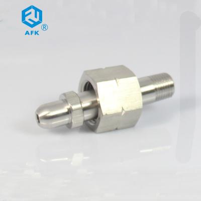 China DIN477 BS341 CGA Gas Cylinder Adapter Stainless Steel Forged 1/4